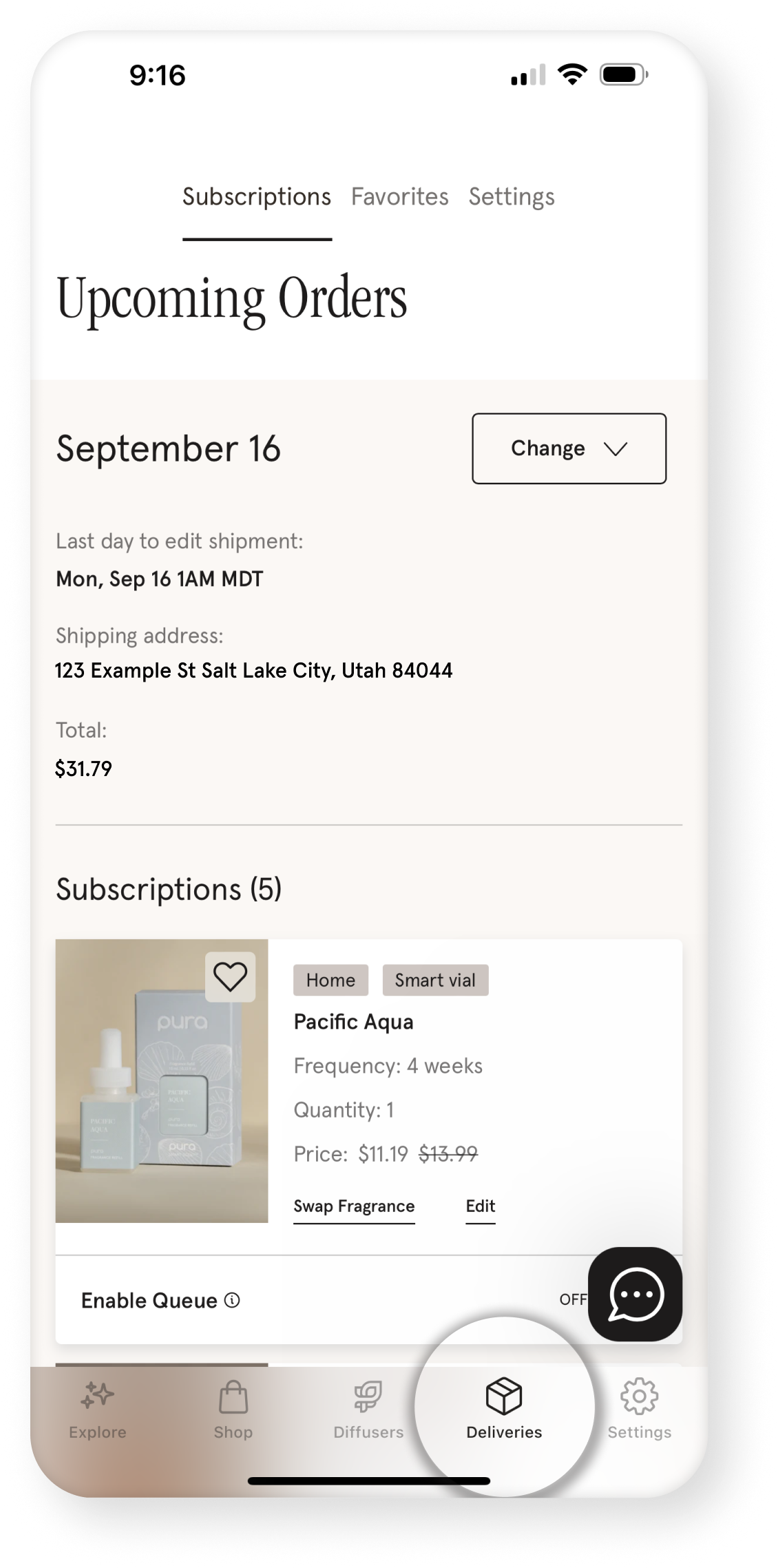 Move A Subscription Payment Method Smart Wall Diffuser Support